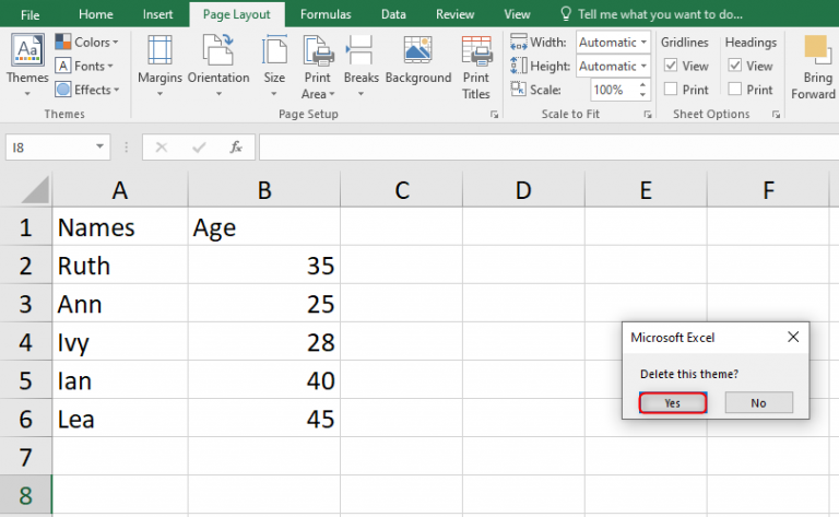 Complete Guide, How to work with themes in Excel | Basic Excel Tutorial