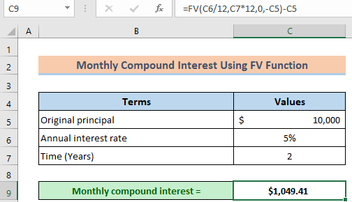 How To Calculate Compound Interest In Excel | Basic Excel Tutorial