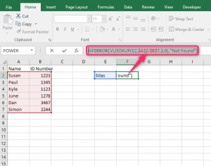 How to Use IFERROR with VLOOKUP to remove N/A Error in Excel