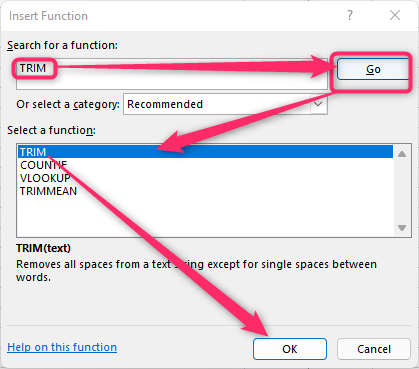 How to Use Trim Function remove spaces and clean data in Excel ...