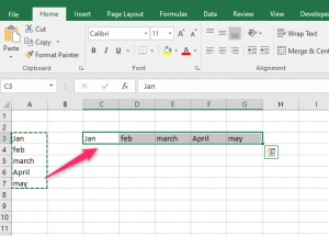 How to convert Horizontal data into vertical data | Basic Excel Tutorial