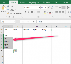 How to convert Horizontal data into vertical data | Basic Excel Tutorial