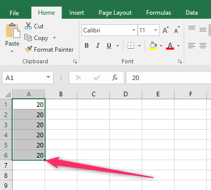 How to drag down the same number in Excel | Basic Excel Tutorial
